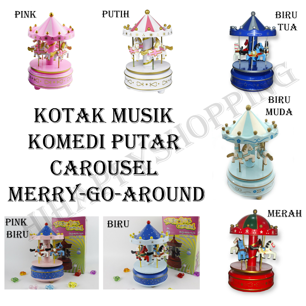 Jual Kotak Musik Komedi Putar Carousel Merry-Go-Around | Shopee Indonesia