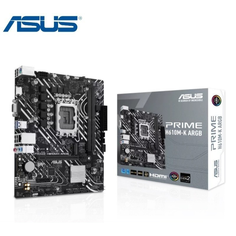 Jual Asus Prime H610M K ARGB - [Socket 1700, H610, DDR5, USB3.2, SATA3 ...