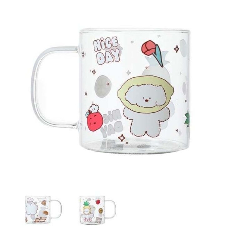 Jual MINISO Gelas Kaca - Guji Guji Bread Baking Series High ...