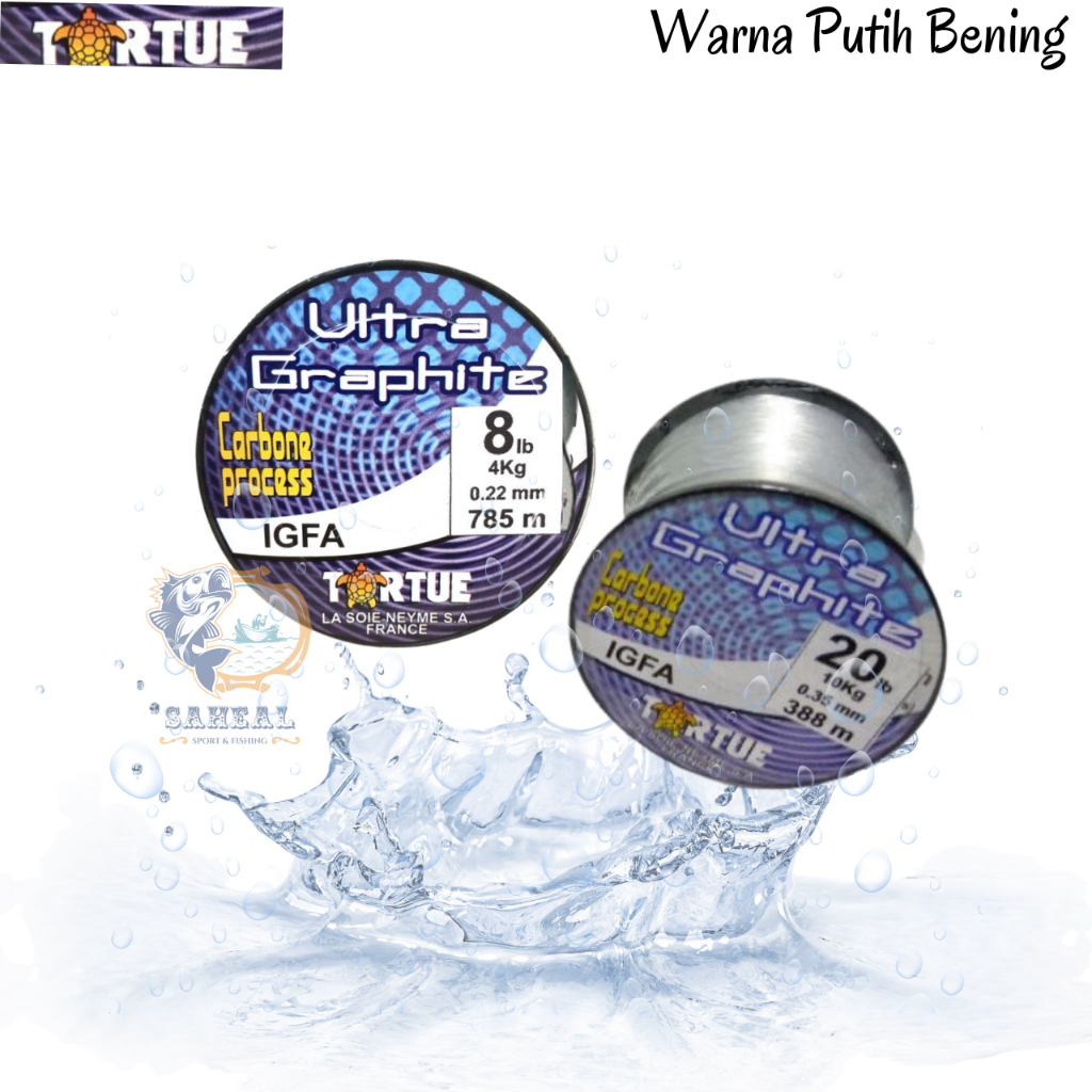 Jual Senar Pancing Kuat Tortue Ultra Graphite IGFA Carbone Process 1/8 ...