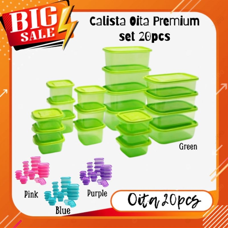 Jual Calista Oita premium set 20pcs sealware | Shopee Indonesia