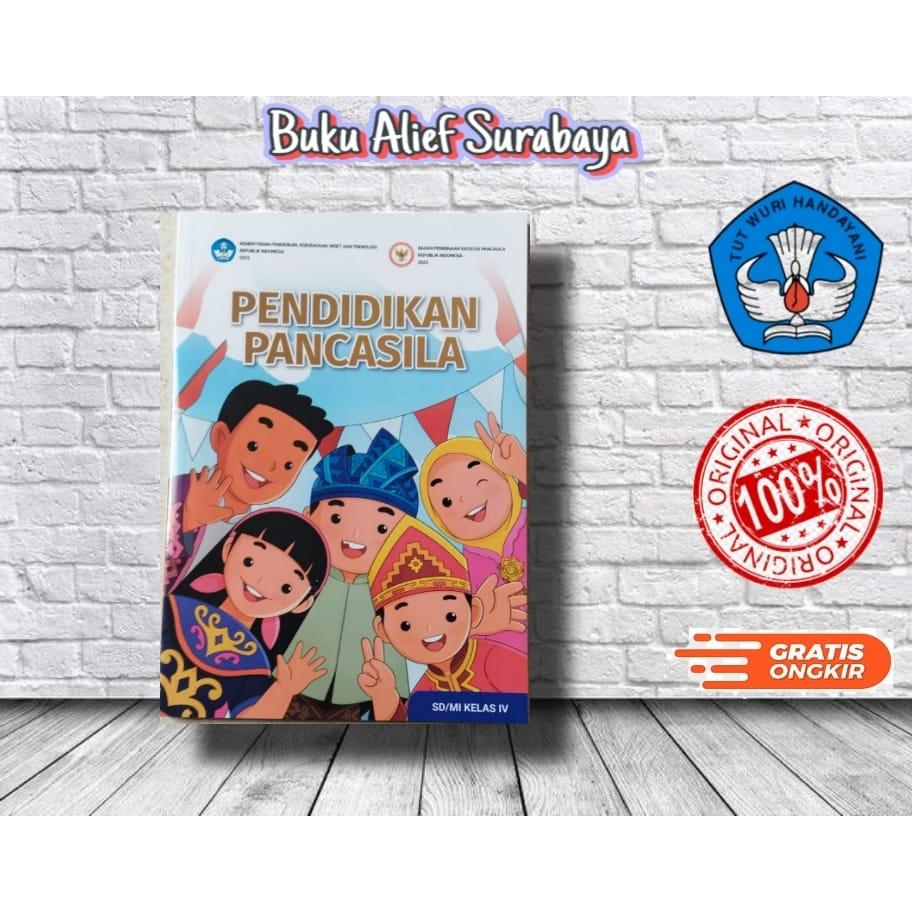 Jual Buku Paket Siswa PENDIDIKAN PANCASILA PPKN SD/MI Kelas 4 Kurikulum Merdeka Kurmer BPIP ...