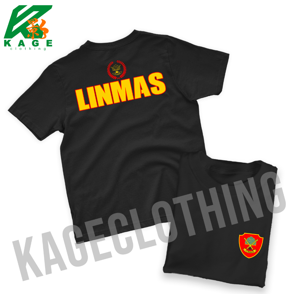 Jual Kaos LINMAS Tshirt baju distro cotton combed 30s UNISEX KAOS ...