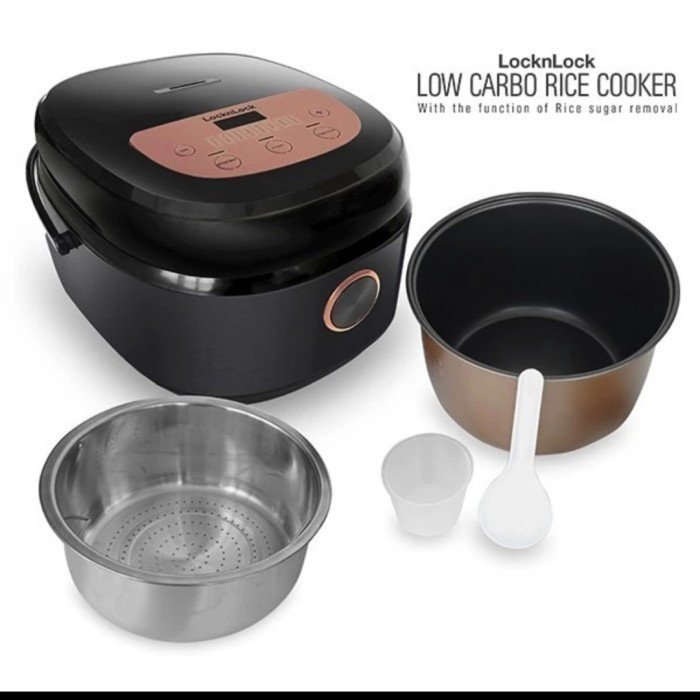 Jual Lock n Lock EJR328BLK Rice Cooker 2Liter Low Sugar Carbo | Shopee ...