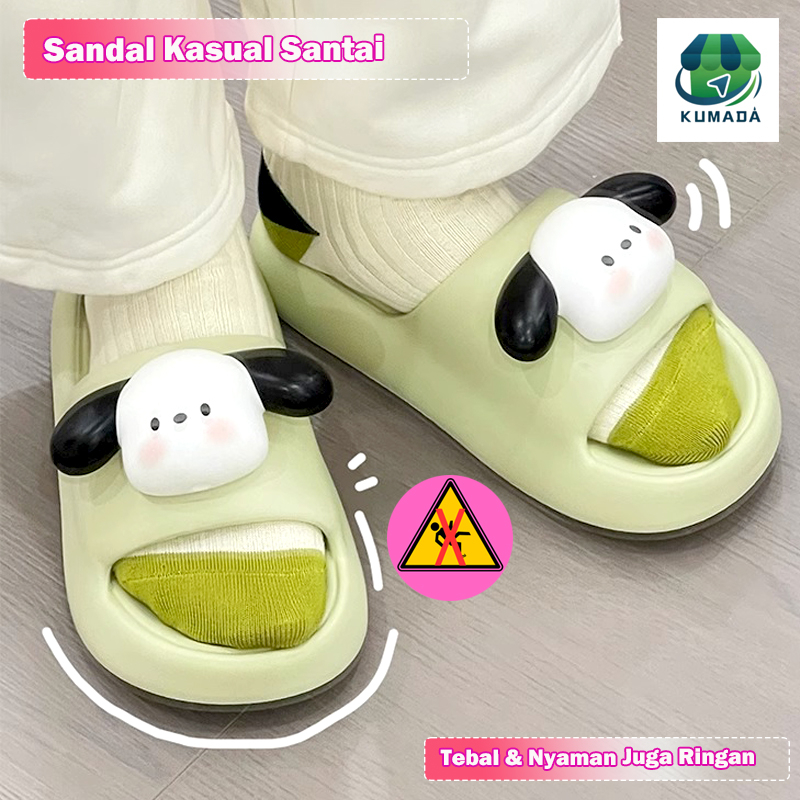 Jual KUMADA Sandal Wanita Dalam Ruangan Rumah Sandal PVC Sandal Kamar ...