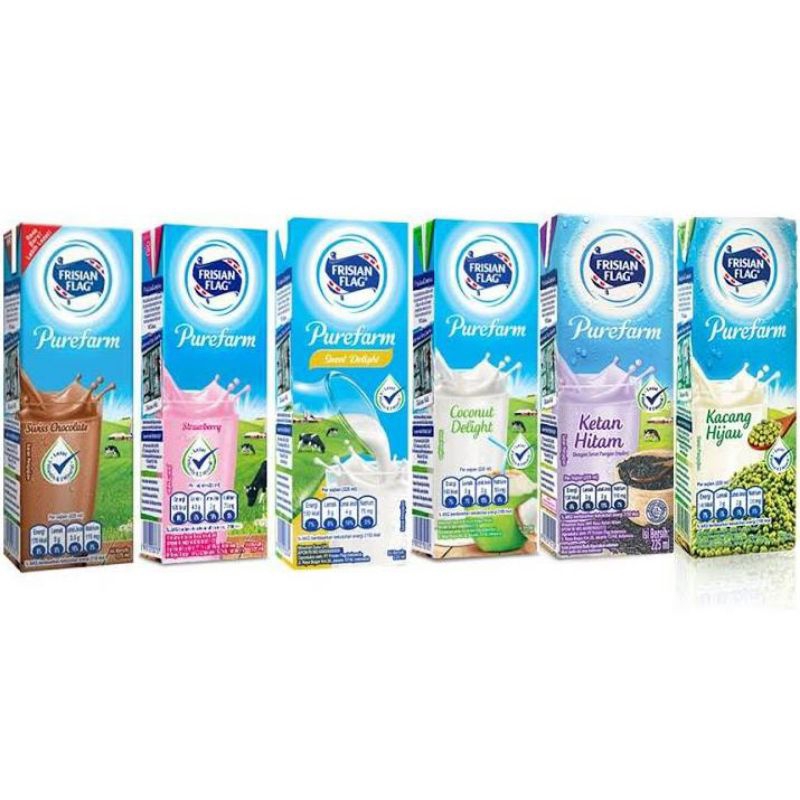 Jual Susu UHT Frisian Flag Purefarm Series / 225 ML | Shopee Indonesia