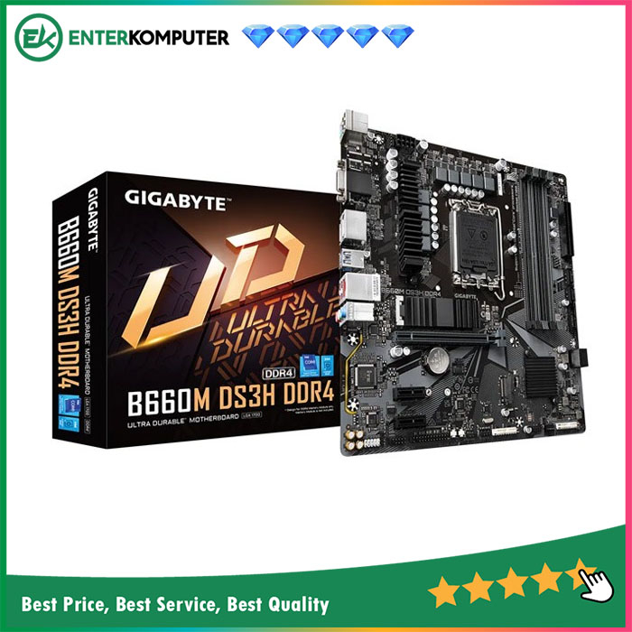 Jual Gigabyte B660M DS3H DDR4 (LGA1700, B660, DDR4, USB3.2, SATA3) | Shopee Indonesia
