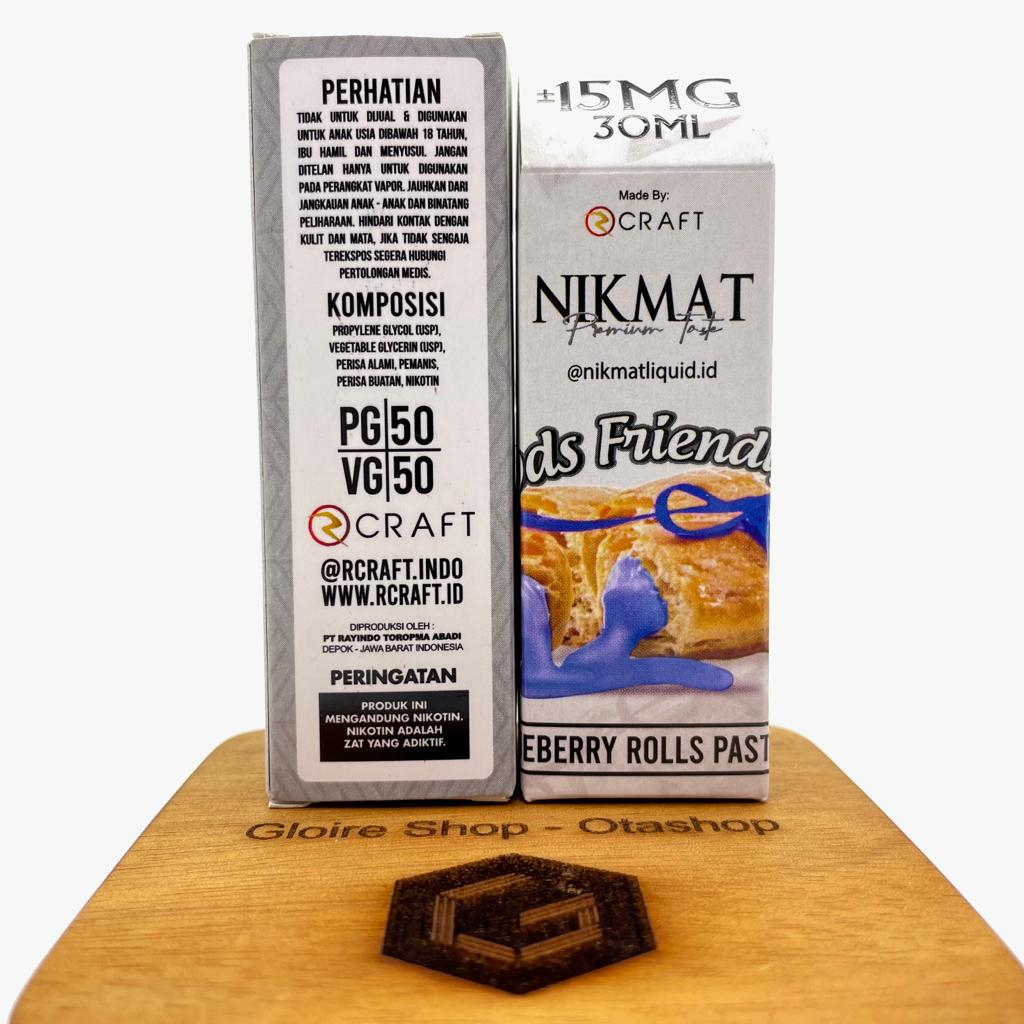 Jual SALT - Nikmat V2 BLUEBERRY ROLLS PASTRY 30ml 15mg Rcraft Liquid ...