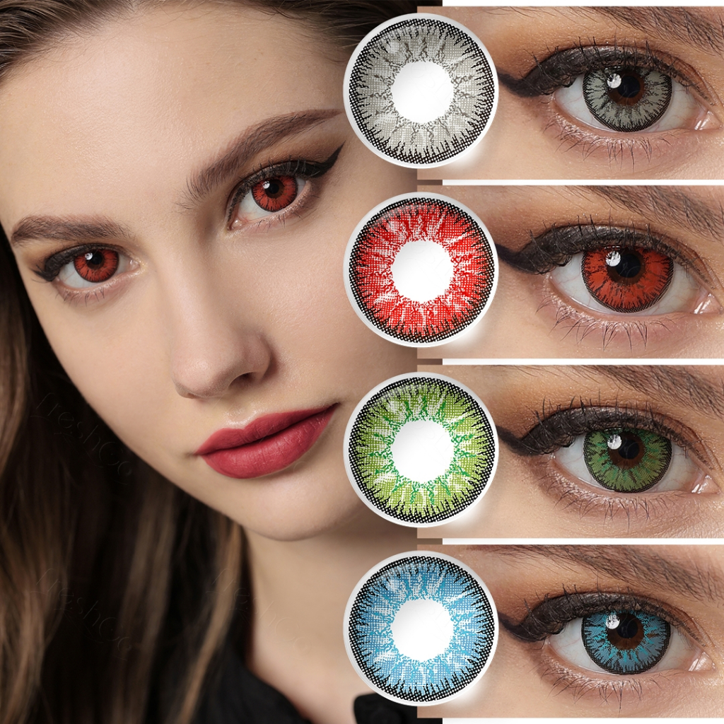 Jual Magister softlens flame cosplay red 1 pasang lensa kontak warna ...