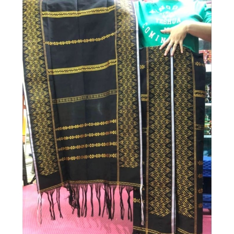 Jual Set Tenun motif Gundur dasar kopi gosong motif menggunakan benang ...