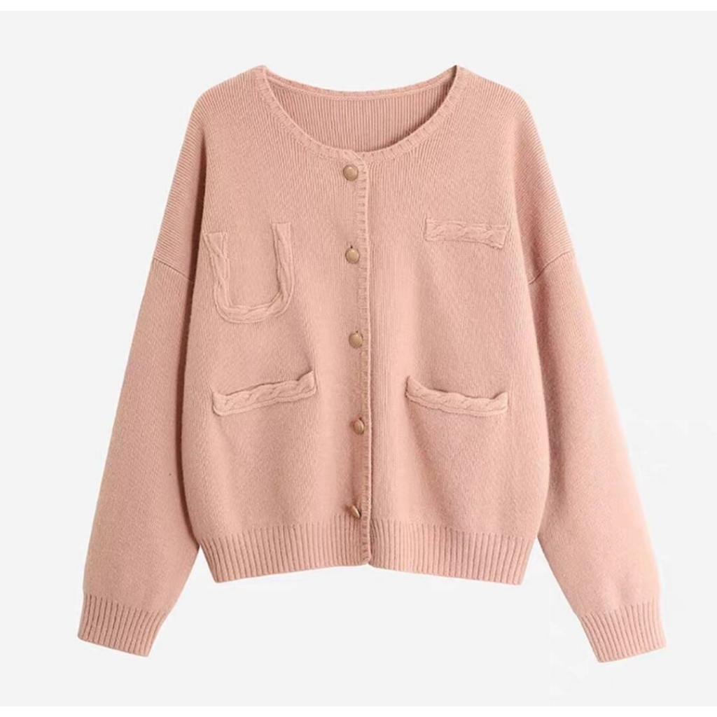 Jual Sweater rajut wanita ala korea Kardigan rajutan lembut warna solid ...