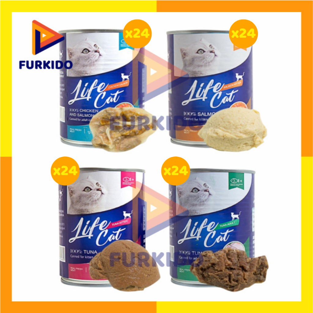 Jual Life Cat Can Kitten & Adult 400 Gr 1 Box / Carton / Kardus (24 Pcs ...