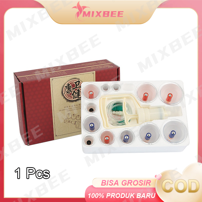 Jual Alat Bekam Kop Angin Berkualitas Isi 12 Cup Cupping Kit Lengkap ...