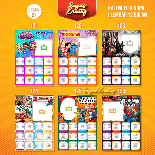 Jual CETAK KALENDER DINDING 2024, KERTAS TEBAL, FINISHING KLEM, BISA ...