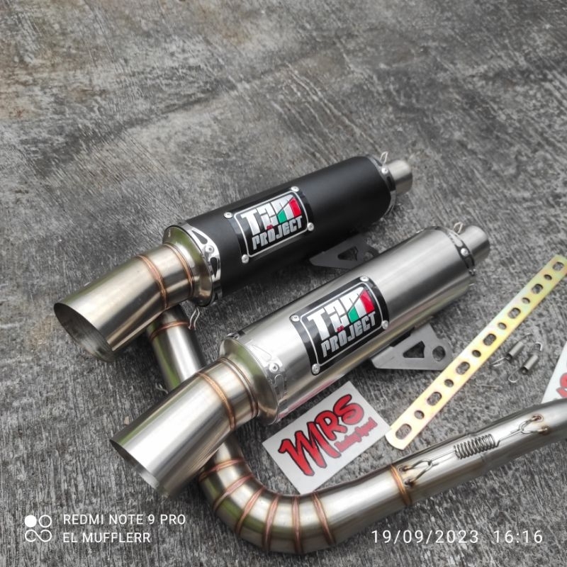 Jual KNALPOT SAMLONG TZM NMAX AEROX BEAT VARIO PCX MIO SCOOPY BLACK ...