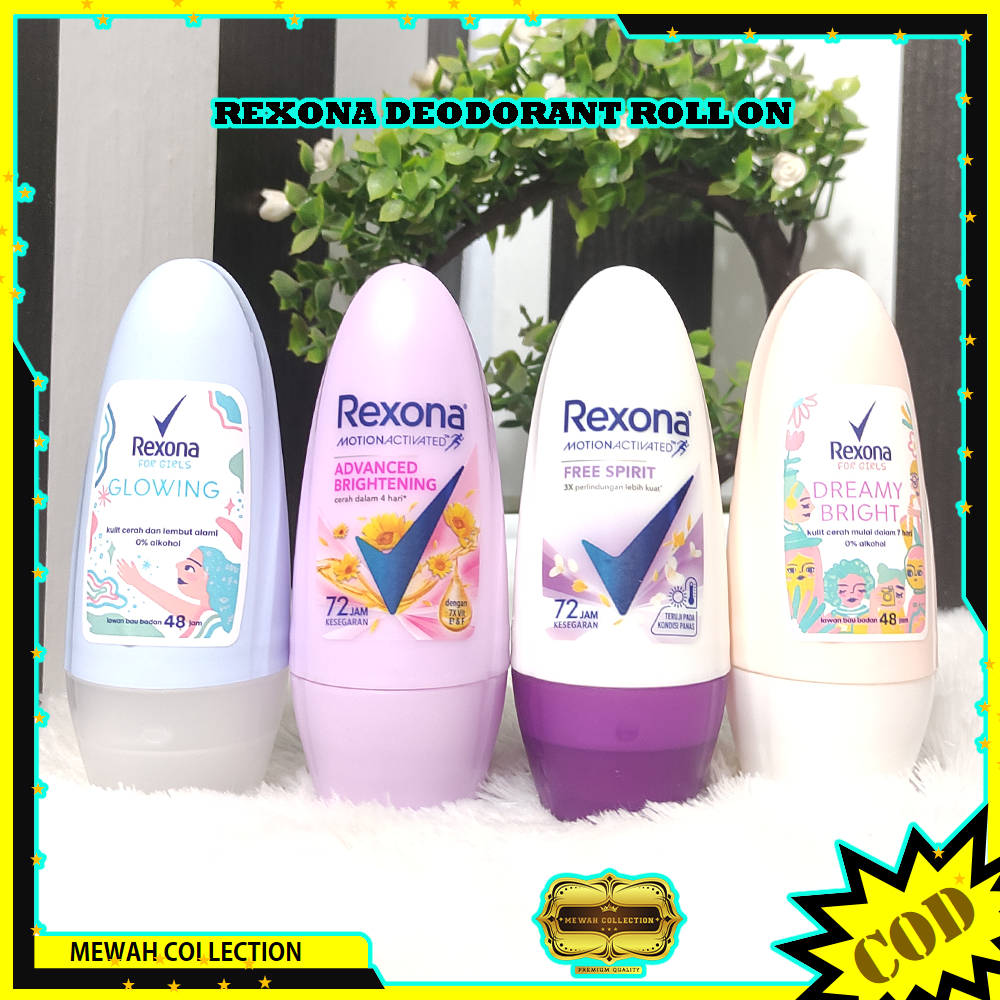 Jual REXONA Roll On Deodorant Motion Sense Free Spirit 45ml | Shopee Indonesia