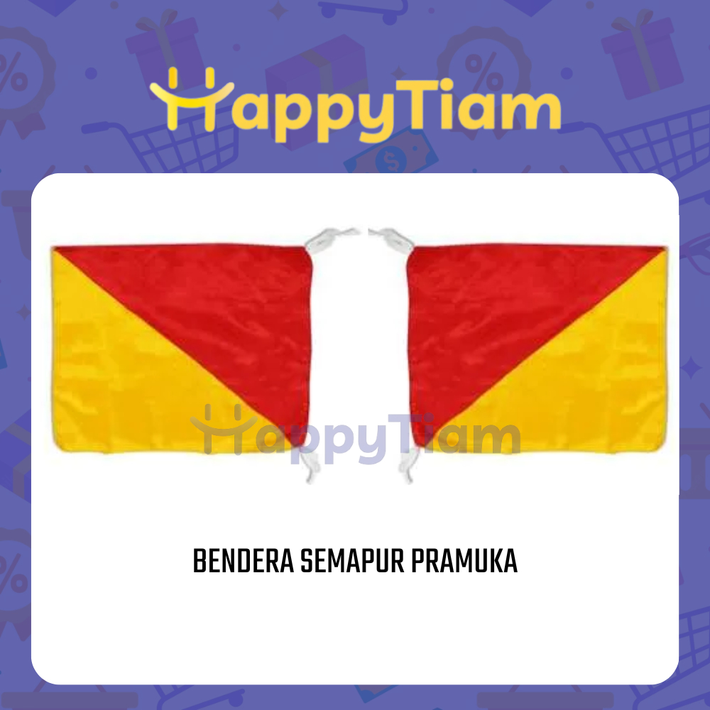 Jual BENDERA SEMAPUR PRAMUKA SEKOLAH MERAH KUNING SEMAPHORE SEMAPOR ...
