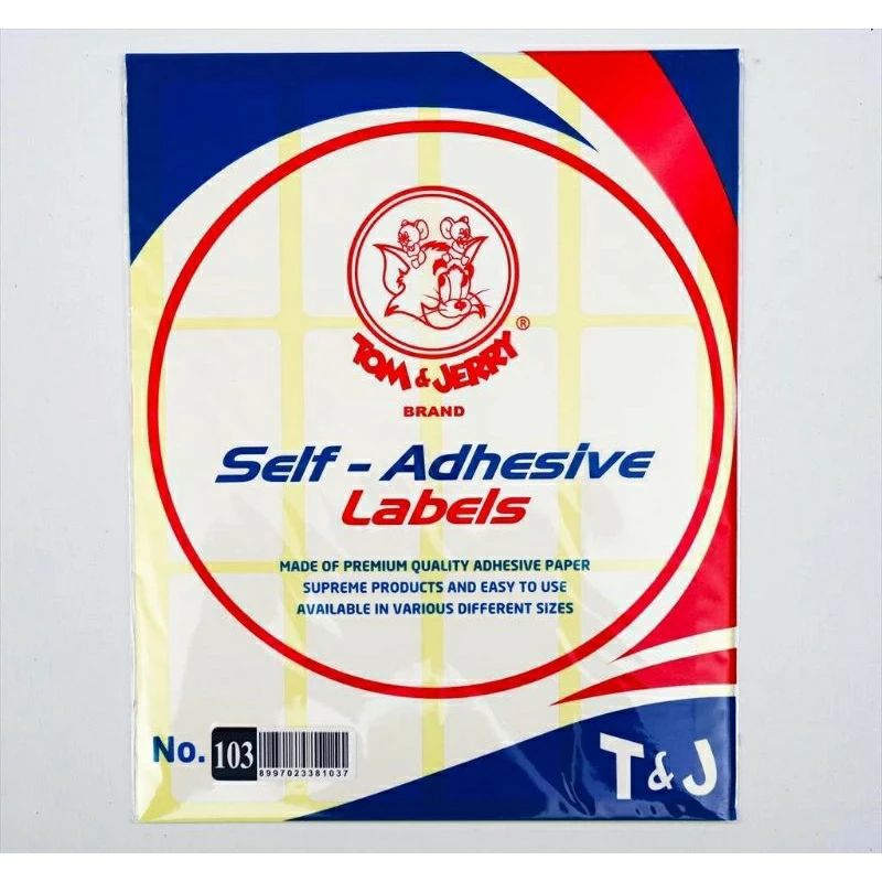 Jual Kertas Label Tom And Jerry No. 103 / 112 / 121 / 127 / 99 | Shopee Indonesia