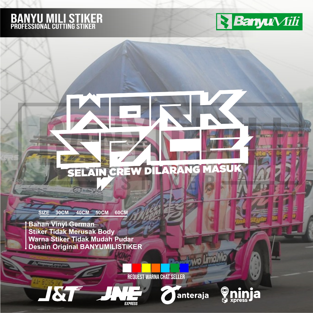 Jual Stiker kaca ruang kerja workspace cutting variasi kaca mobil ...