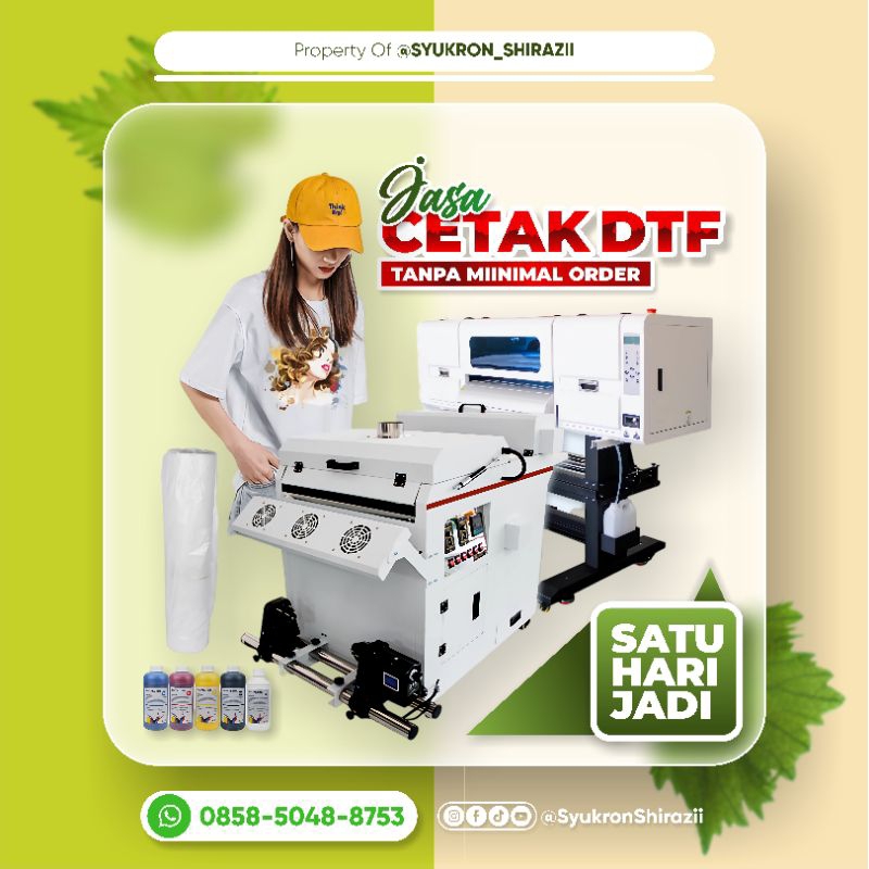 Jual CETAK DTF TANPA MINIMAL ORDER SATU HARI BISA JADI | Shopee Indonesia
