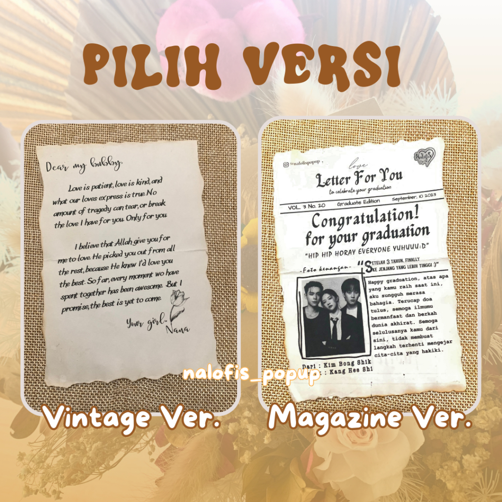 Jual Amplop Kartu Ucapan Greeting Card Vintage Letter | Kartu Ucapan ...