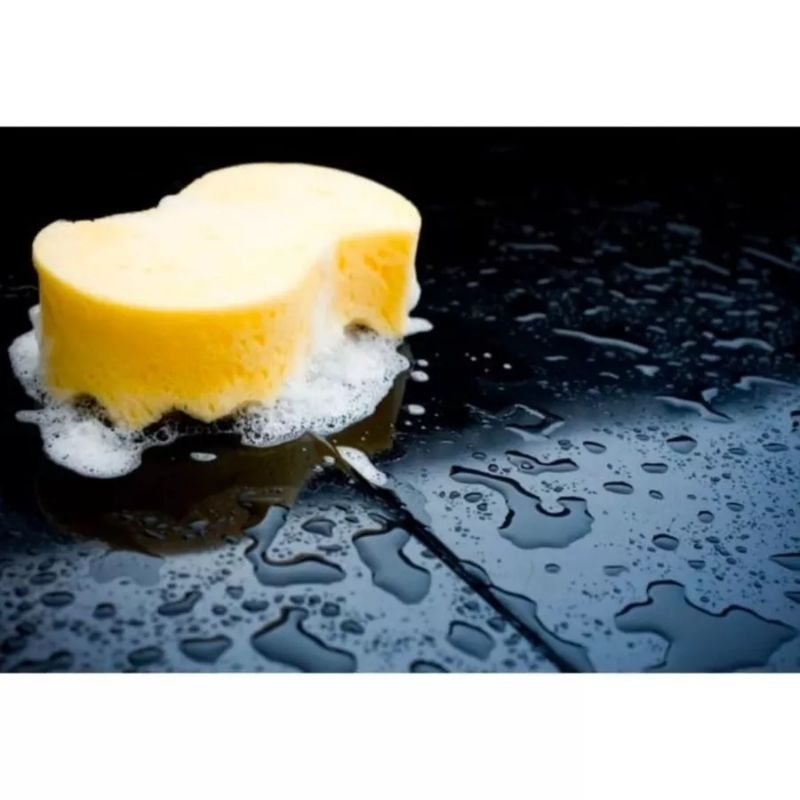 Jual Sponge Busa Cuci Mobil Motor Piring Kuning 8 Busa Foam Wash Tebal ...