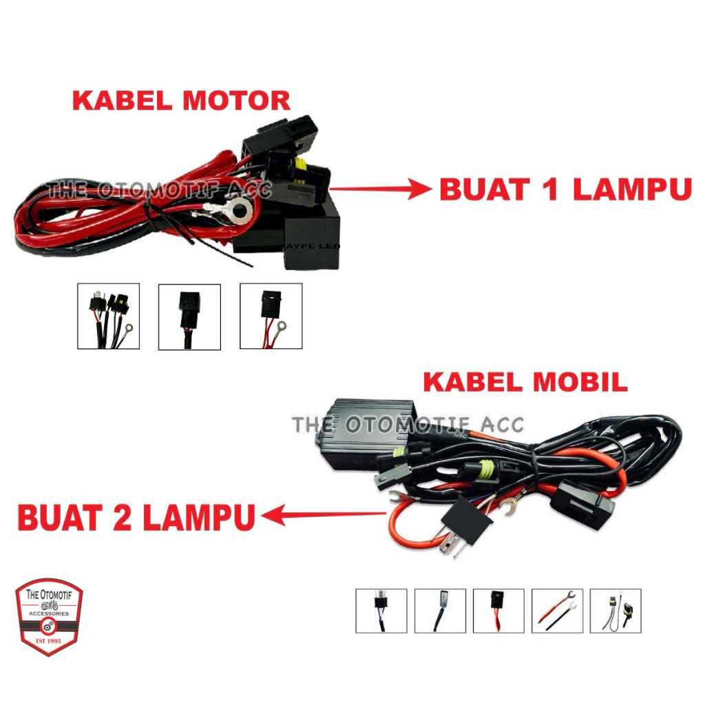 Jual ORIGINAL KABEL SUPER RELAY SET BILED PROYEKTOR DAN RELAY HID MOTOR ...