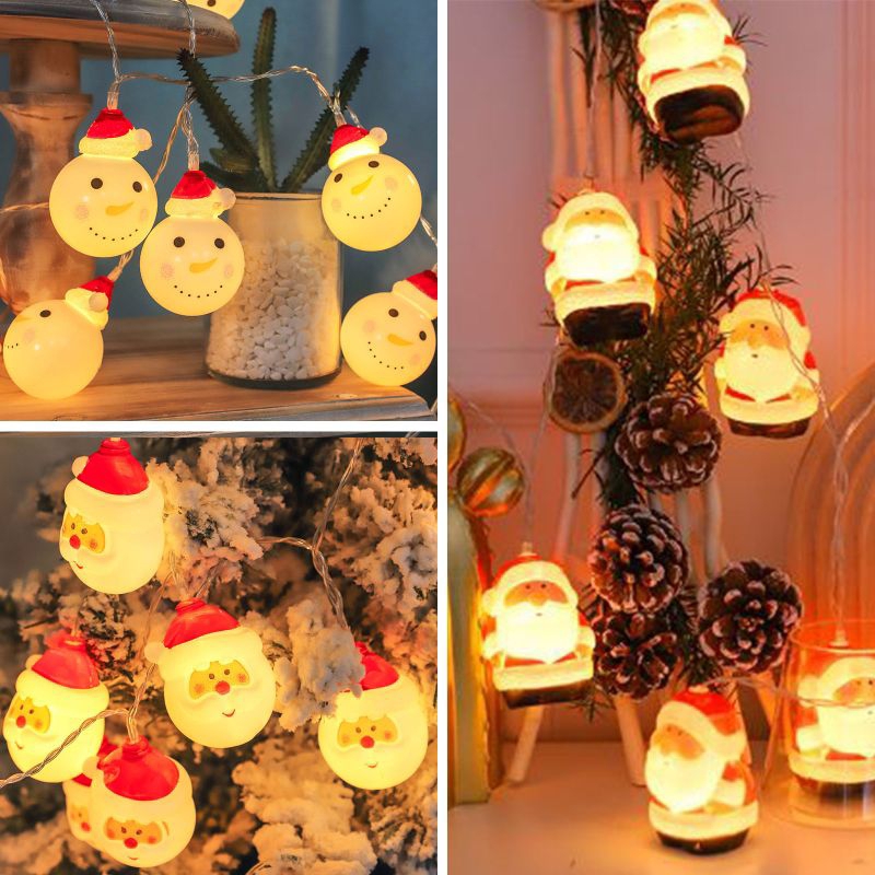 Jual LN Lampu Natal Boneka Salju Syal Snowman Santa | Aksesoris ...