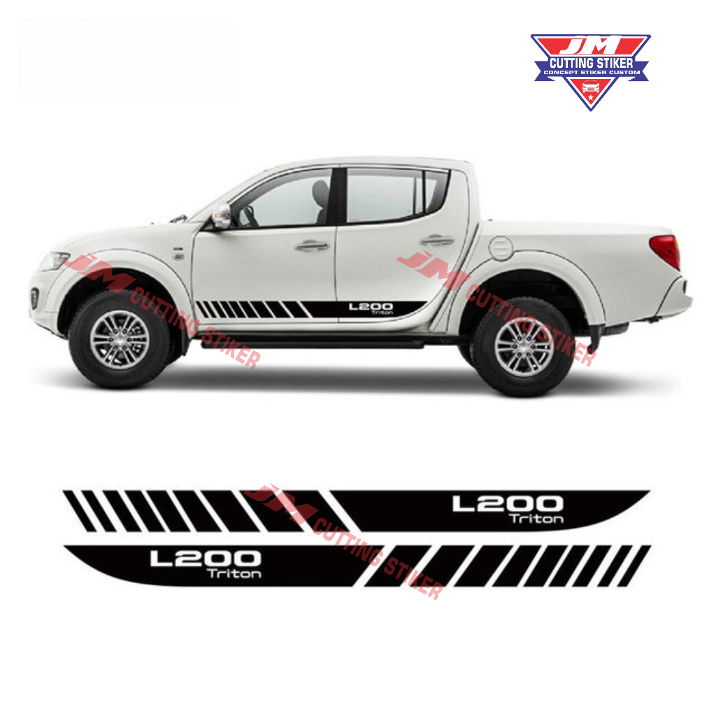 Jual Stiker sticker list body mobil triton stiker body bawah triton ...