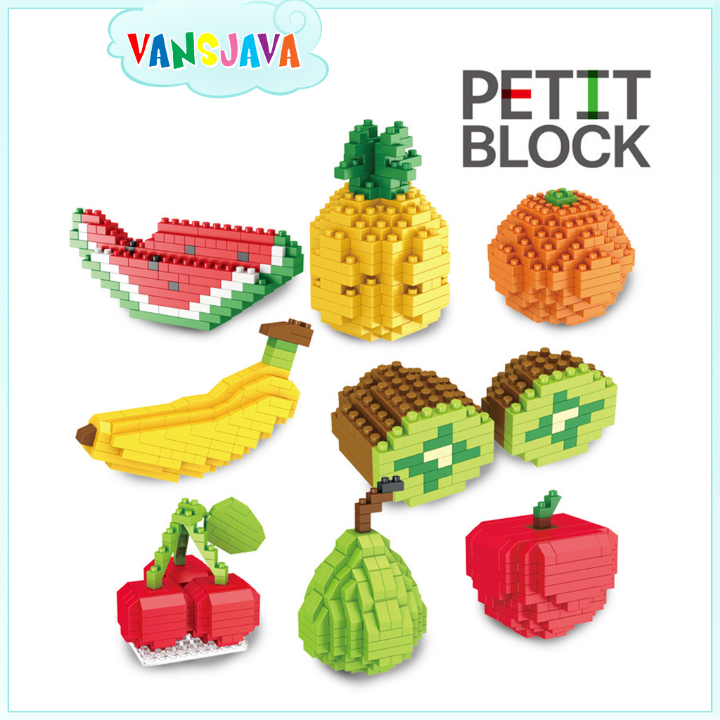Jual VANSJAVA - PETIT BLOCK Jike Mini Block Building Mainan Anak ...