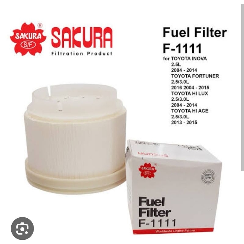 Jual Filter Solar SAKURA F-1111 Saringan Bahan Bakar Diesel TOYOTA ...
