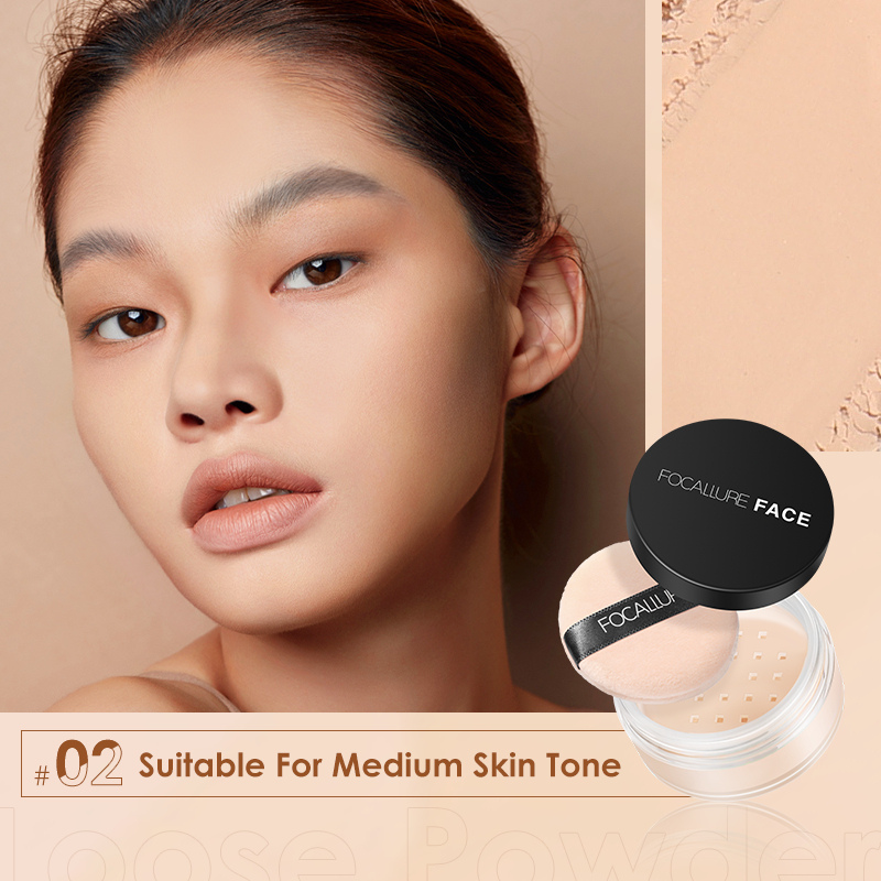 Jual FOCALLURE Matte Oil Control Bedak Padat Natural Pressed powder ...