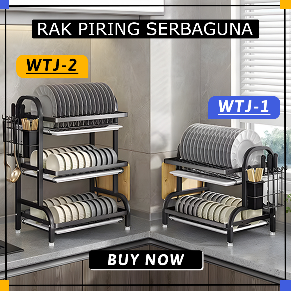 Jual Rak Piring Besi Anti Karat Rak Piring Susun Minimalis Rak ...