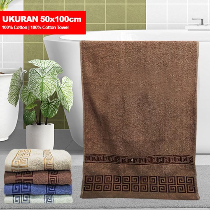 Jual HANDUK MANDI UKURAN 50x100cm BAHAN 100% COTTON MOTIF ORNAMEN ...