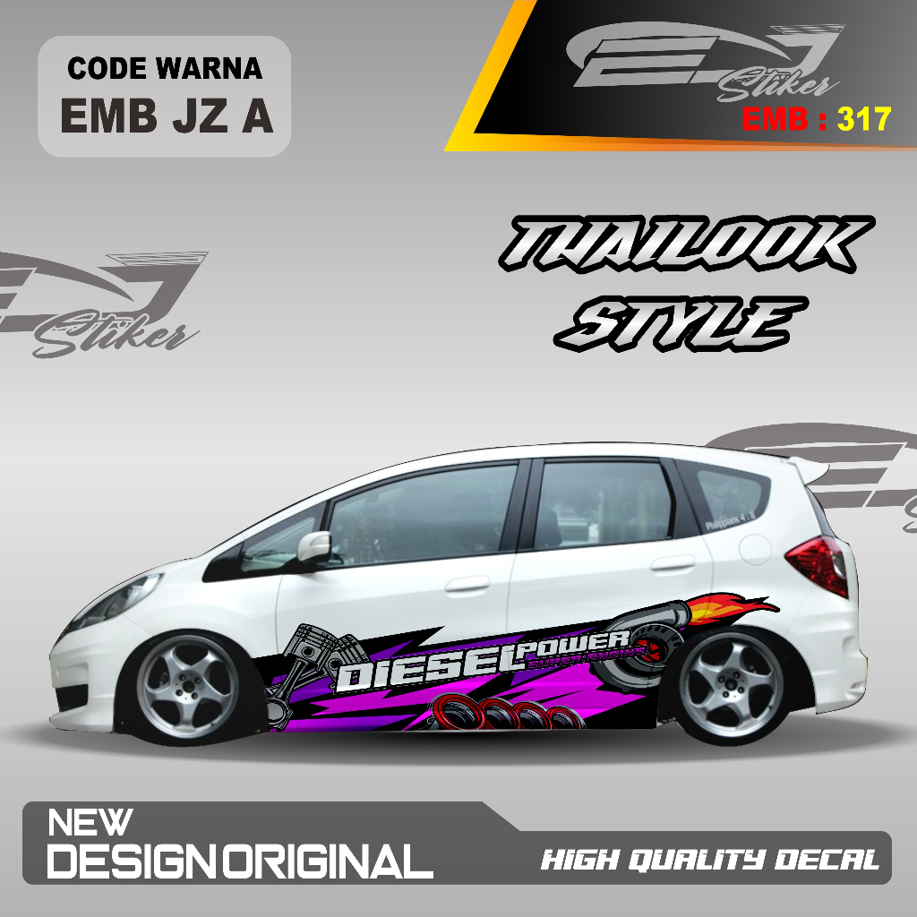 Jual DECAL SEMUA JENIS MOBIL BISA PAKAI DESAIN-STIKER DECAL SISI MOBIL ...