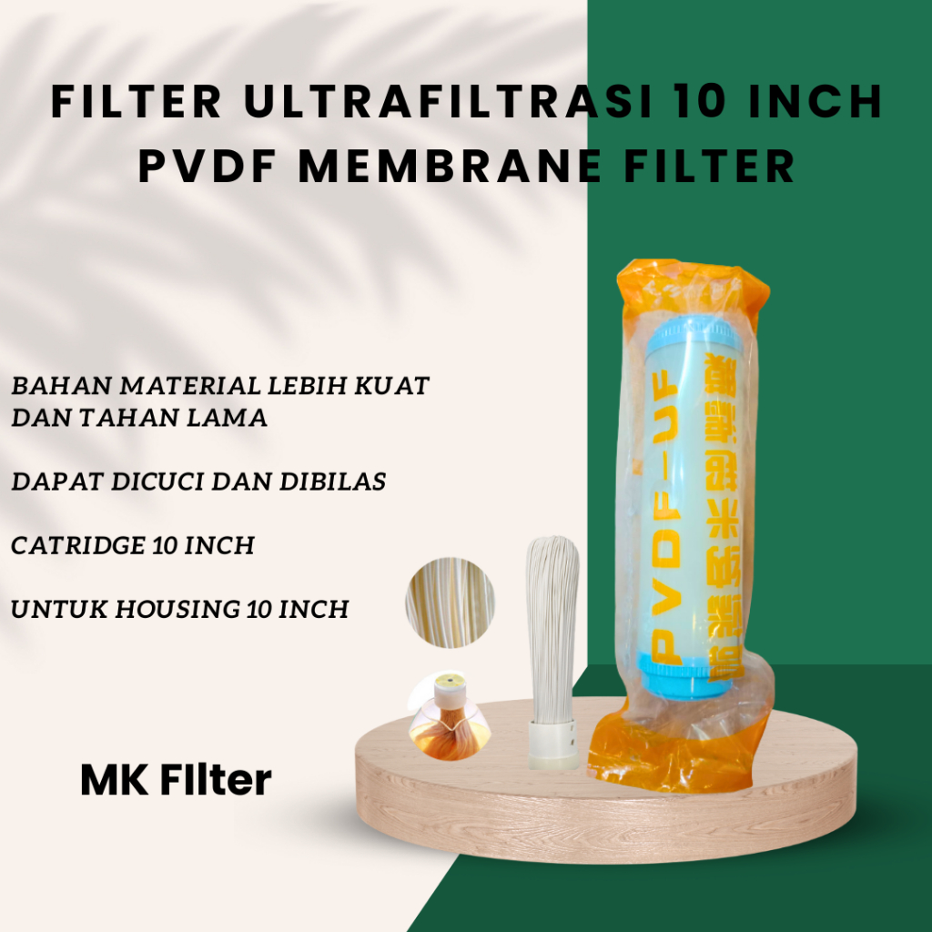 Jual Filter Ultrafiltrasi 10 inch - PVDF membrane filter - Cartidge 10 ...