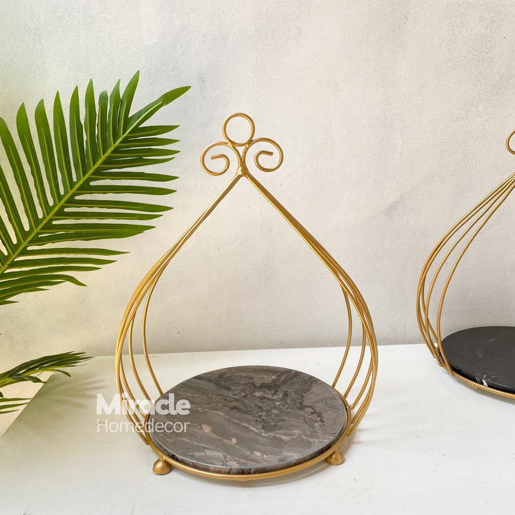 Jual Tray Garlic besi top hpl motif marmet / Tray makanan / keranjang ...