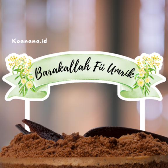 Jual BARAKALLAH FII UMRIK Cake Topper Hiasan Kue Tusukan Hiasan Banner | Shopee Indonesia