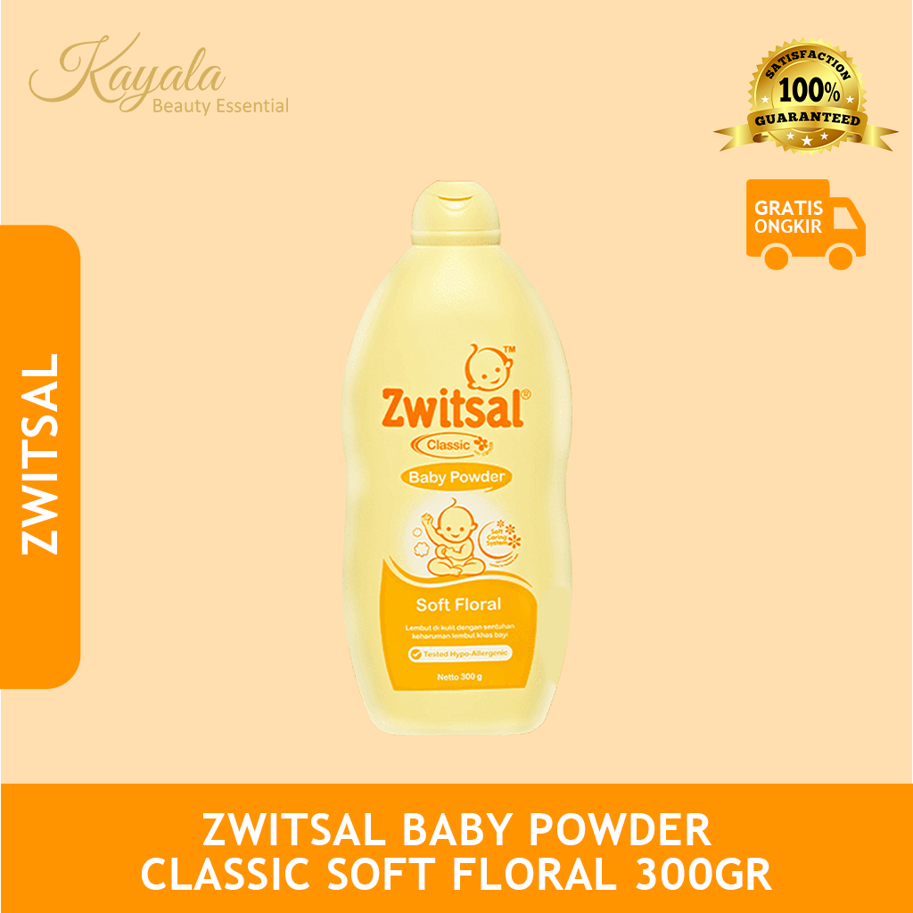 Jual ZWITSAL BABY POWDER CLASSIC SOFT FLORAL 300GR | Shopee Indonesia