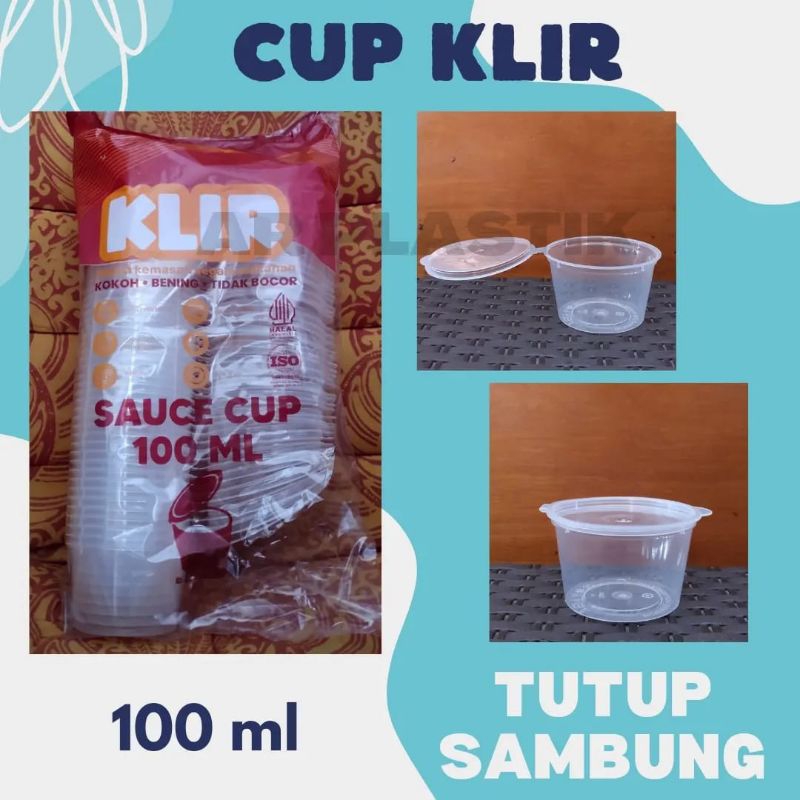 Jual Cup Klir 100 ml / Cup Puding 100 ml / Tempat Puding 100 ml (Tutup ...