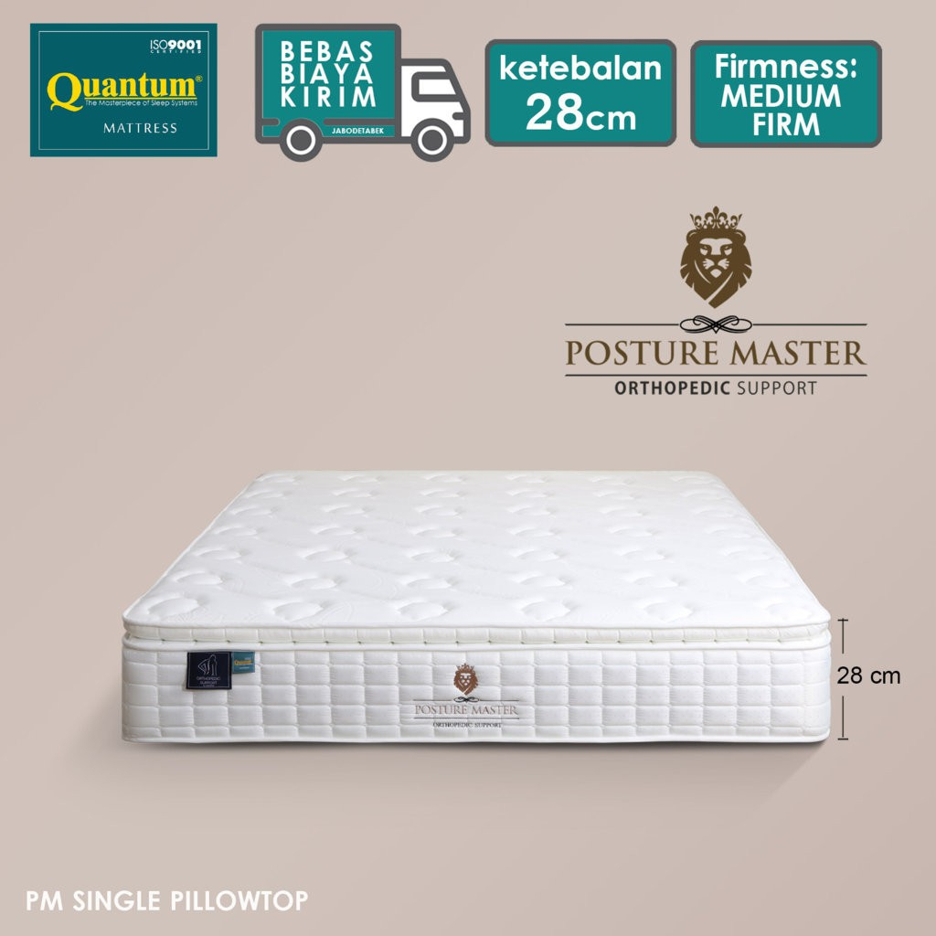 Jual Quantum Kasur Orthopedic Posture Master Single Pillowtop | Shopee Indonesia