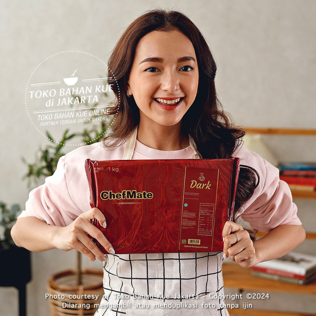 Jual Chefmate Dark Compound Chocolate 1kg DCC Cokelat Batang Coklat Baking Bahan Kue | Shopee ...
