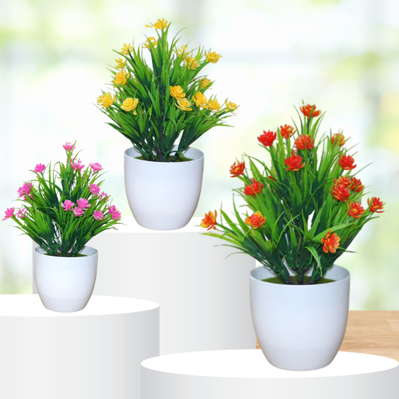 Jual PT39 Pot Tanaman Hias Bunga Hias Plastik Ornamen Pot Bongsai ...