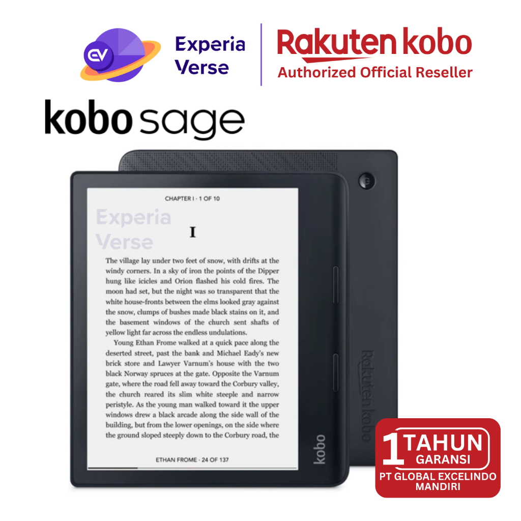 Jual eReader Kobo Sage - 8" HD Flush E Ink Carta display | Shopee Indonesia