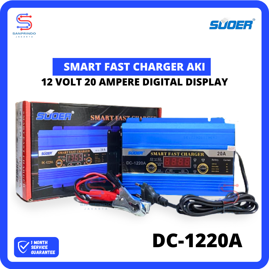Jual Smart Fast Charger Aki Suoer 12V 20A DC-1220A Casan Accu Aki ...