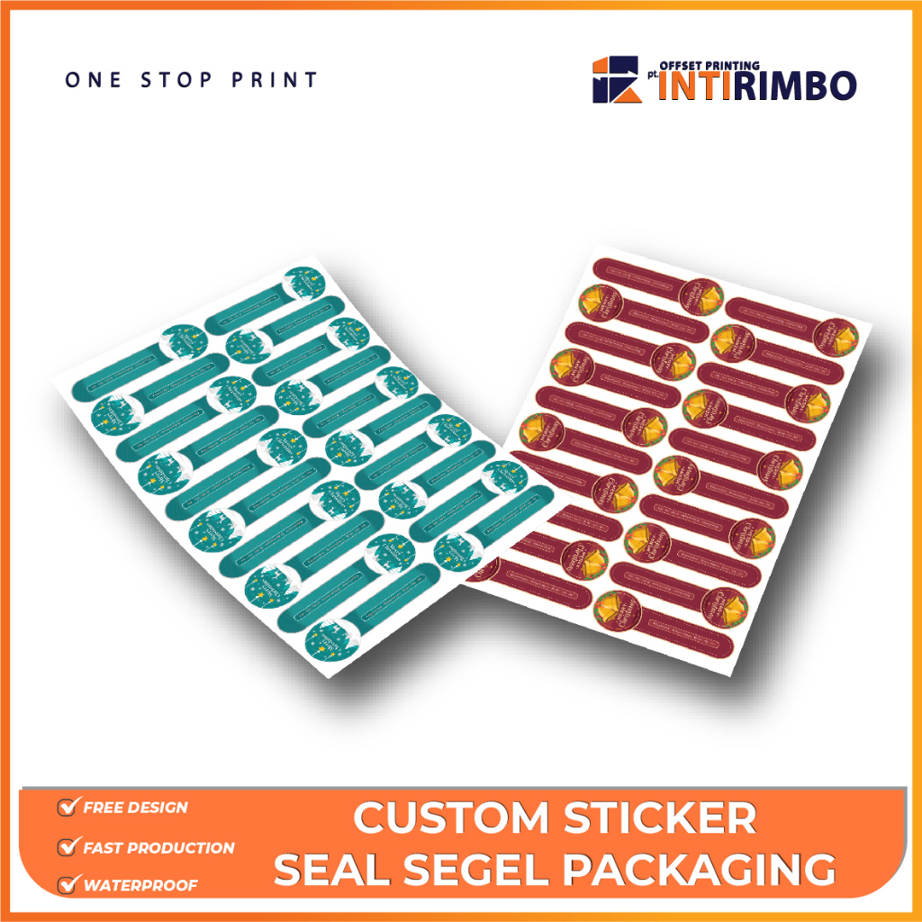 Jual Custom Sticker Seal Toples Packaging Box Makanan | Shopee Indonesia