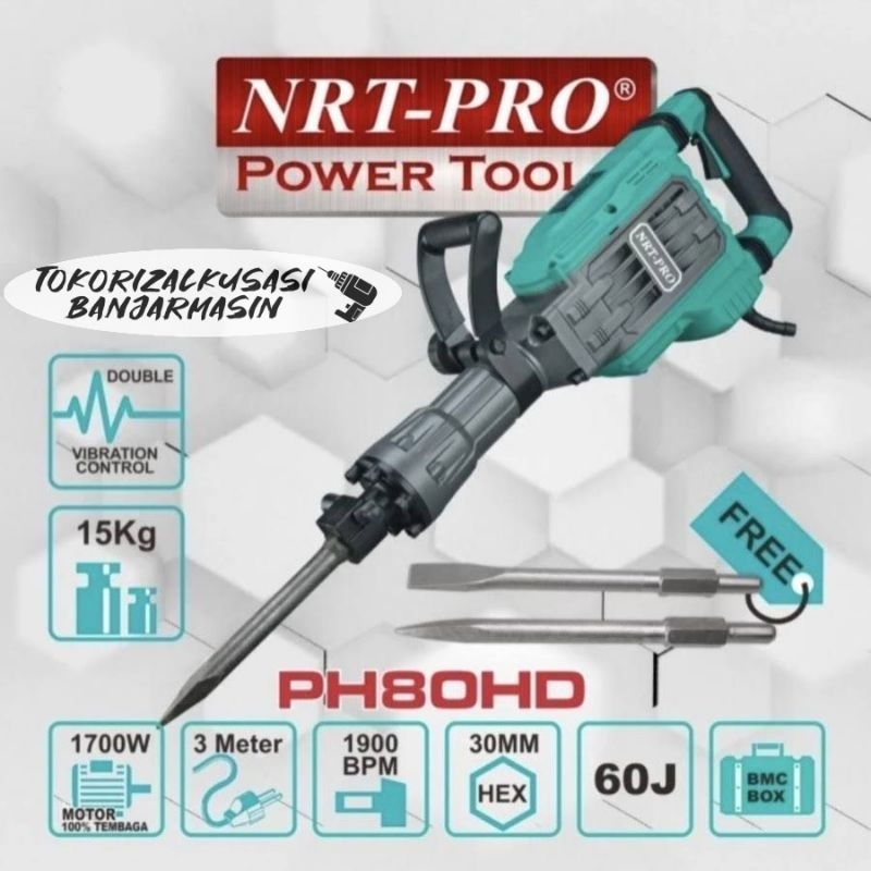 Jual Mesin demolition hammer NRT-pro ph80/ jack hammer NRT-pro pb80 ...