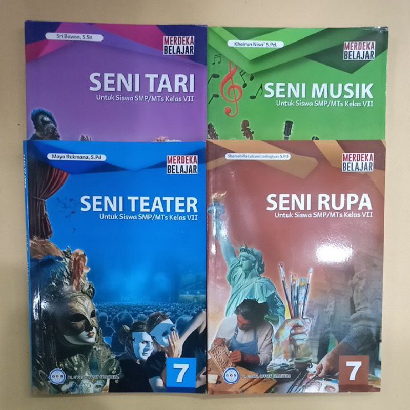 Jual Buku paket seni Rupa, Teater,Tari dan Musik kelas 7 SMP/MTs Kurikulum Merdeka | Shopee ...