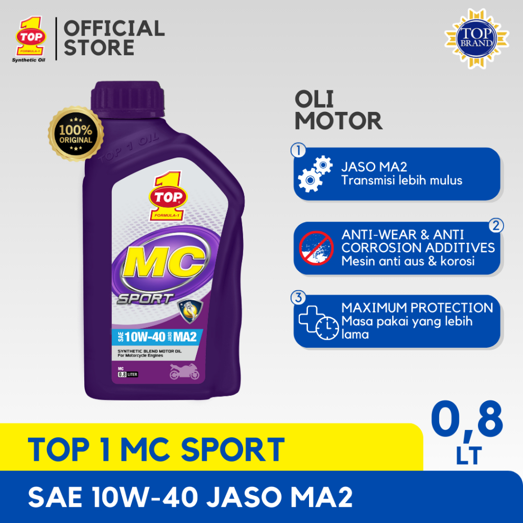 Jual Oli Motor SMO MC SAE 10W-40 0.8L - Revo - Jupiter MX - Ninja 150 ...