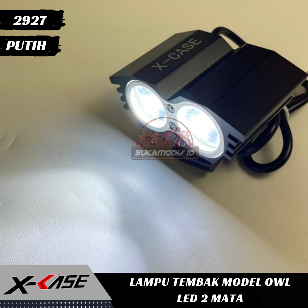 Jual Lampu tembak model owl led 2 mata lampu sorot ultrafire 2mata ...